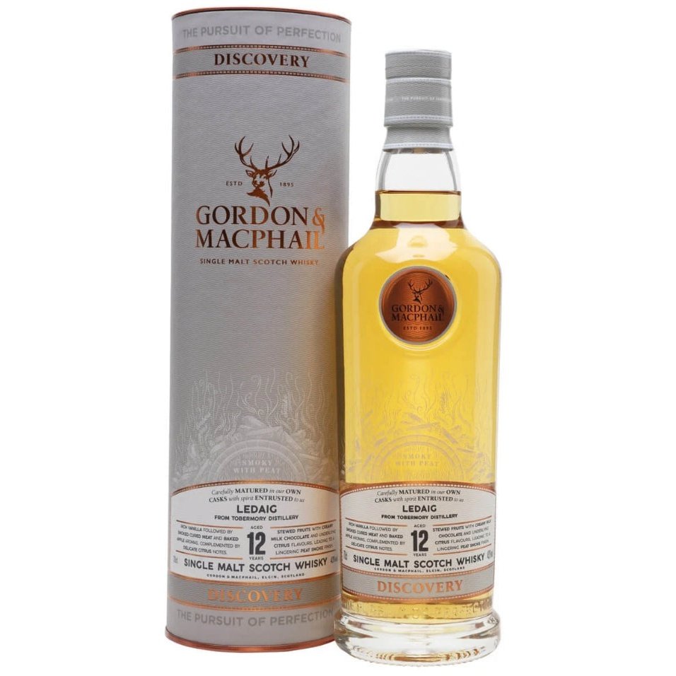 Gordon & Macphail Smoky With Peat Single Malt Scotch Whisky - Aged 12 ...