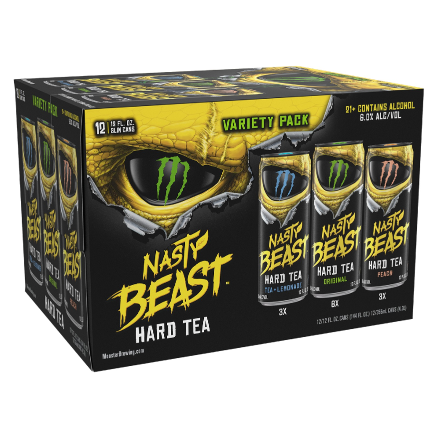 Monster Beast Nasty Beast Hard Tea Variety Pack (12pk) – Greatbooze